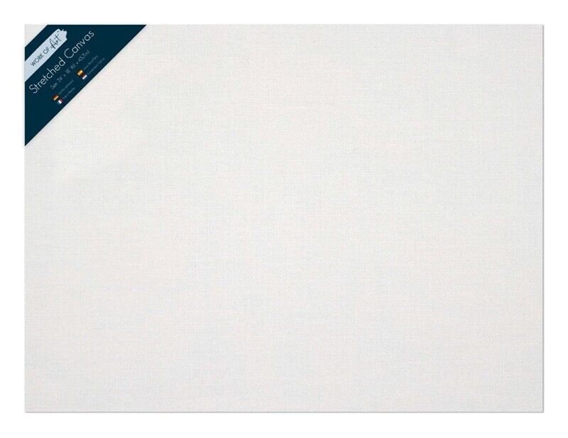 Blank Artist Canvas Art Board Plain Painting Stretched Framed White ...