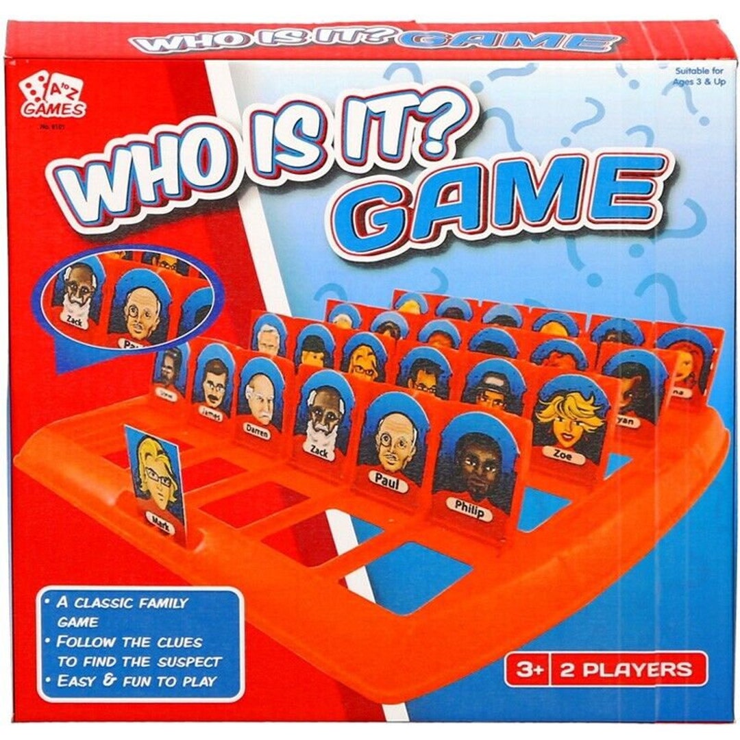 Who is It Name Guess Who Board Game Traditional Classic Kids Family ...