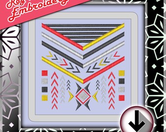 Tribal Sun Embroidery, Machine Embroidery Download, Digital File "only ...