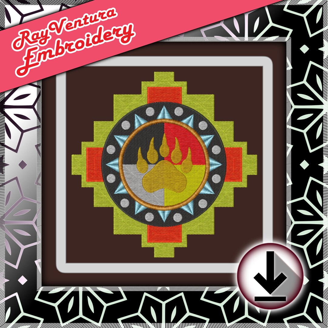 Indigenous Embroidery Download, Machine Embroidery Download, Digital ...