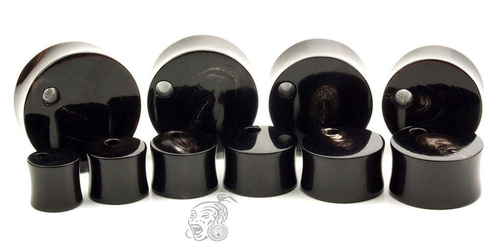 Boucles d'oreilles Tibet / Népal à porter avec Plugs Tunnel en Bois de ...