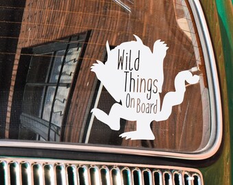 Wild Things Decal - Etsy