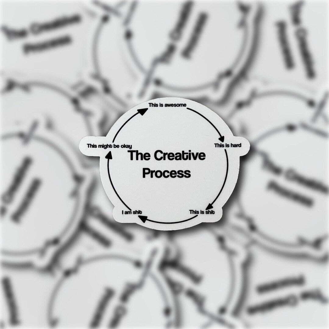 The Creative Process Sticker - Etsy