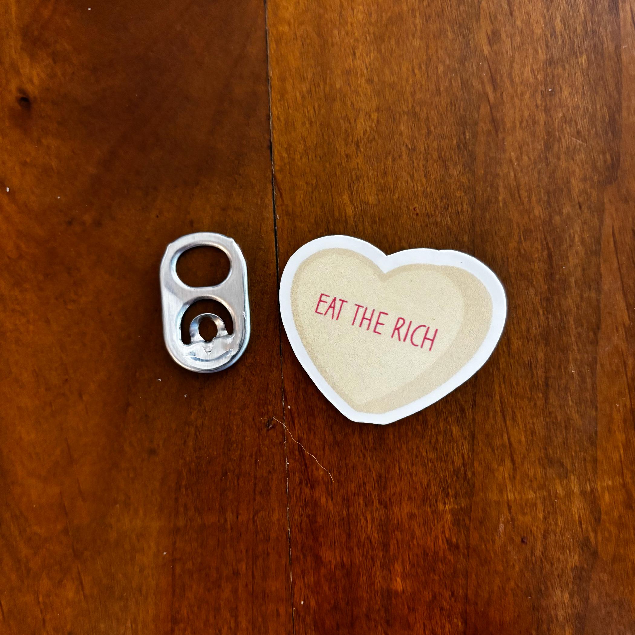 Political Conversation Heart Vinyl Sticker - Etsy