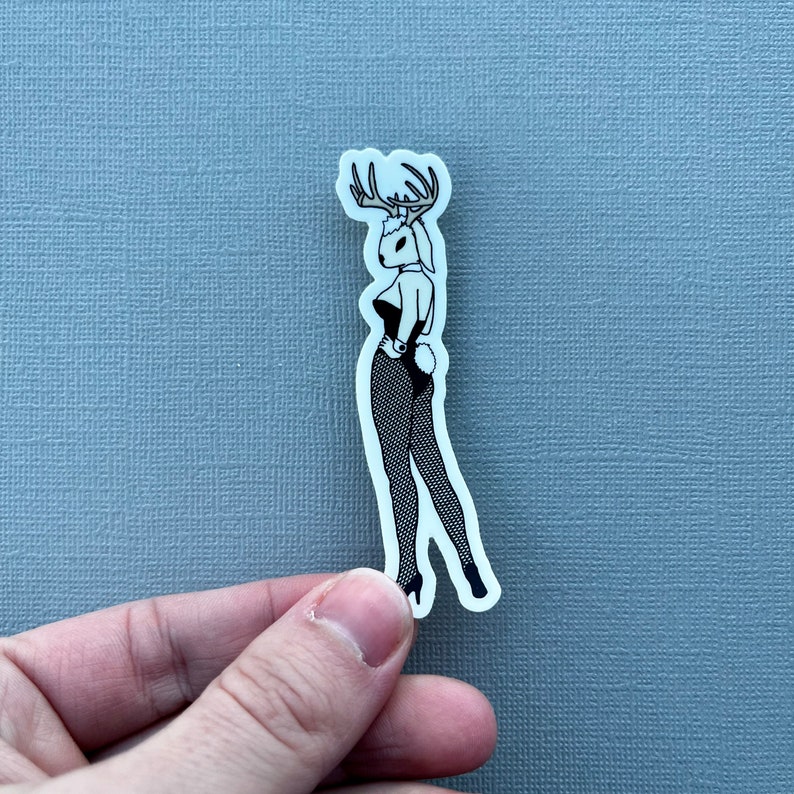Cryptid Pinup Vinyl Sticker - Etsy