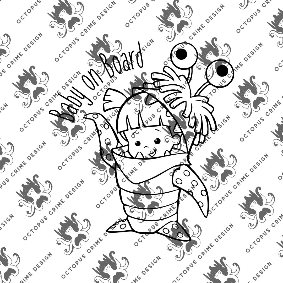 Baby on Board Boo SVG PNG AI Digital File - Etsy