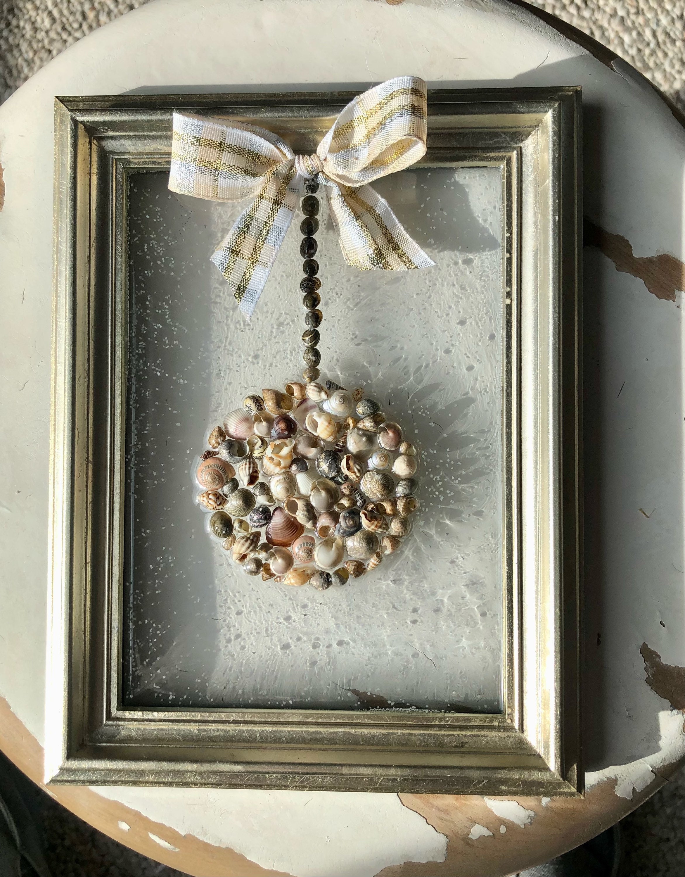 Gold Cape Cod Mosaic Seashell Ornament - Etsy