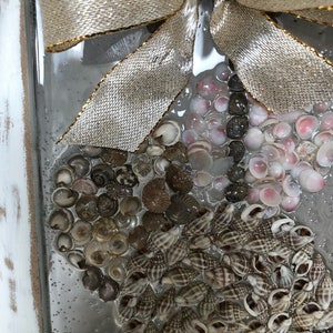 White Distressed Cape Cod Mosaic Seashell Ornaments - Etsy