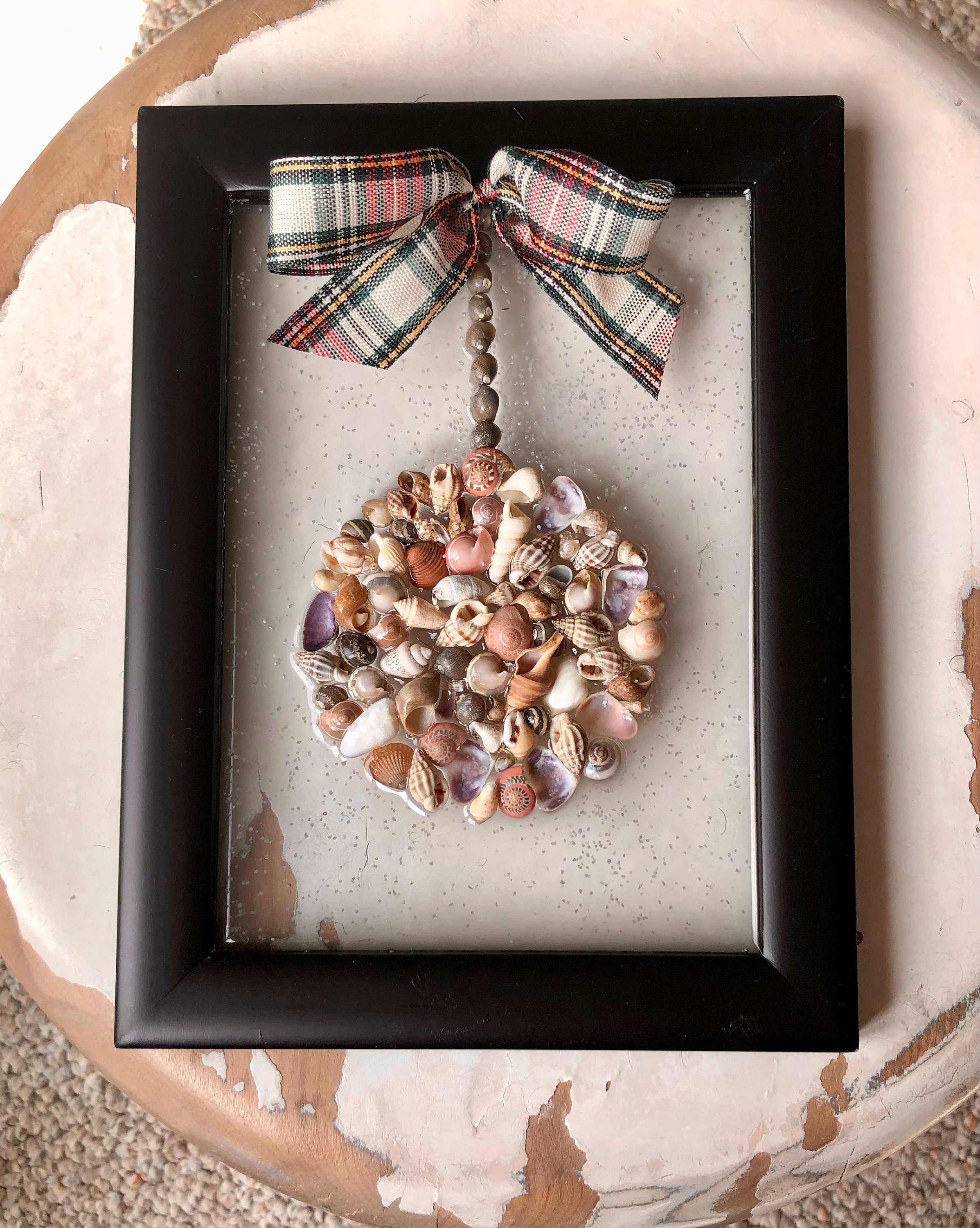 Black Cape Cod Mosaic Seashell Ornament - Etsy