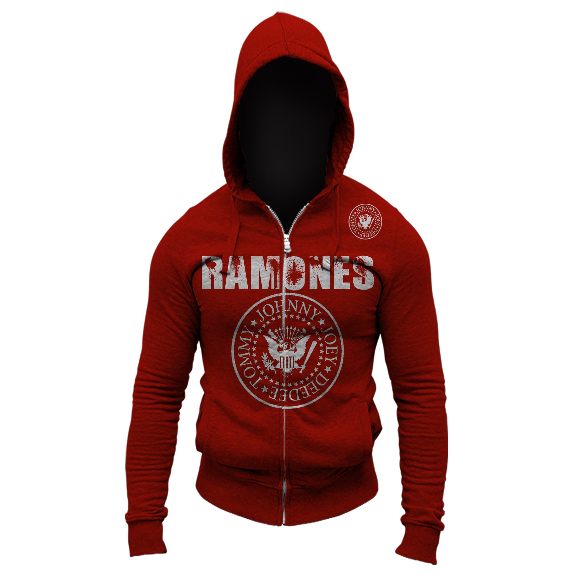 Brand New the Ramones 80's Cool Classic Retro Punk Rock Band Adult Zip ...