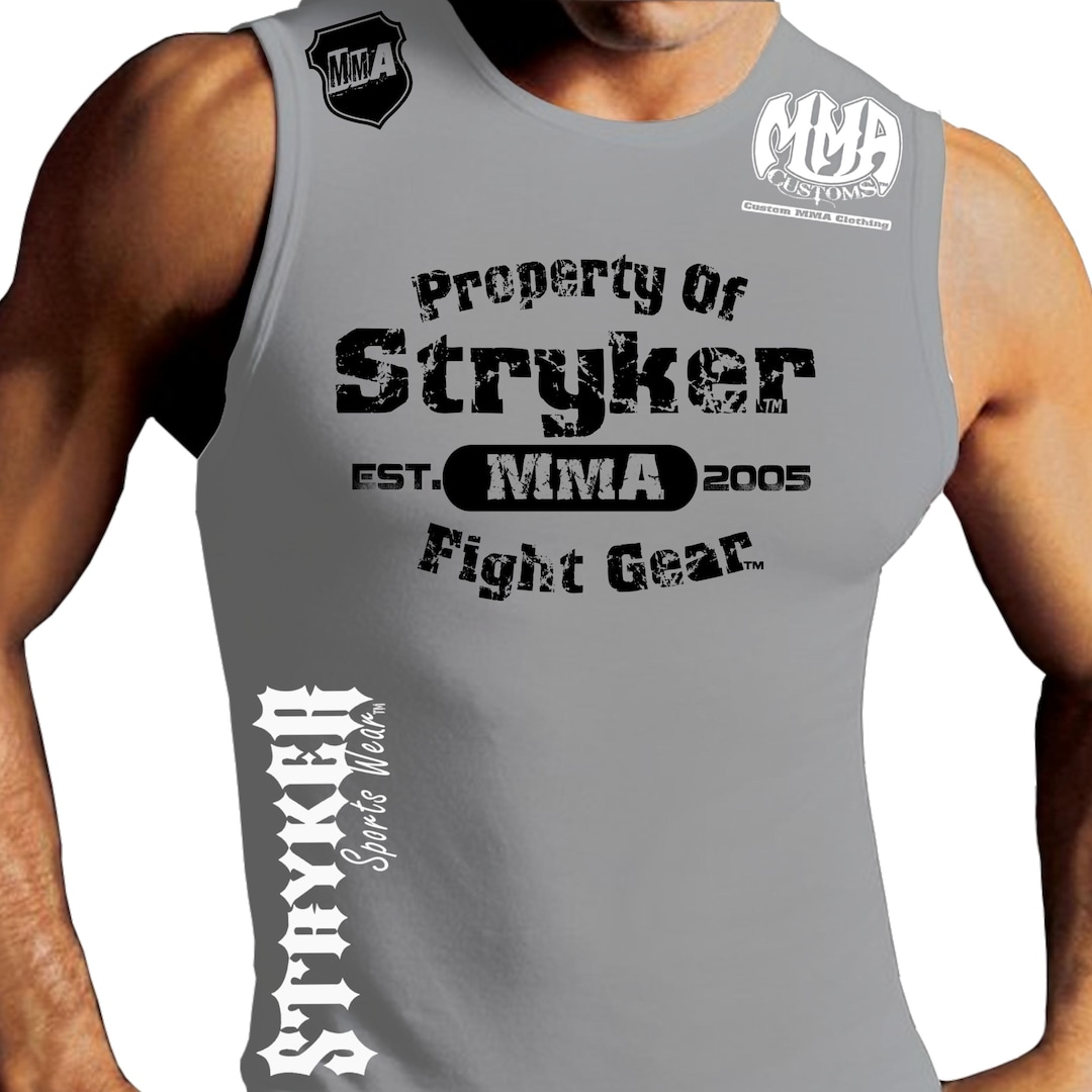 Property of Stryker Fight Gear MMA UFC Adult Sleeveless Muscle Shirt ...