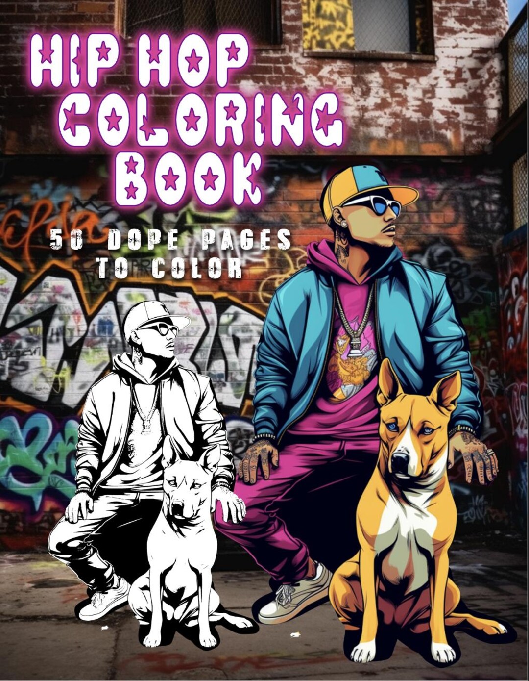 Hip Hop Color Book for Kids and Adults Featuring the Coolest Hip-hop ...