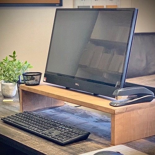 Computer Monitor and Keyboard Stand - Etsy