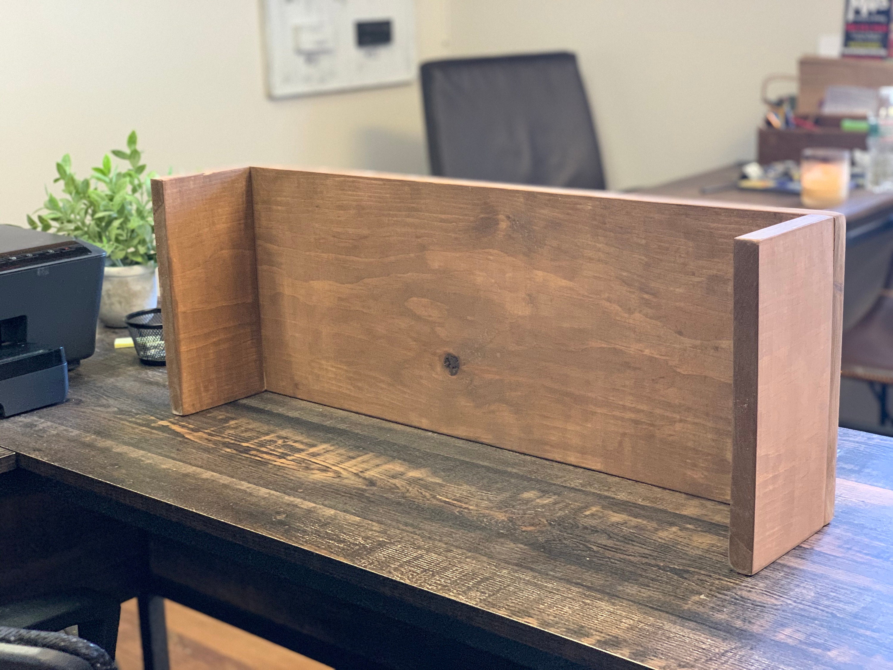 Modern Rustic Computer Monitor Riser Stand Office Accessory | Etsy