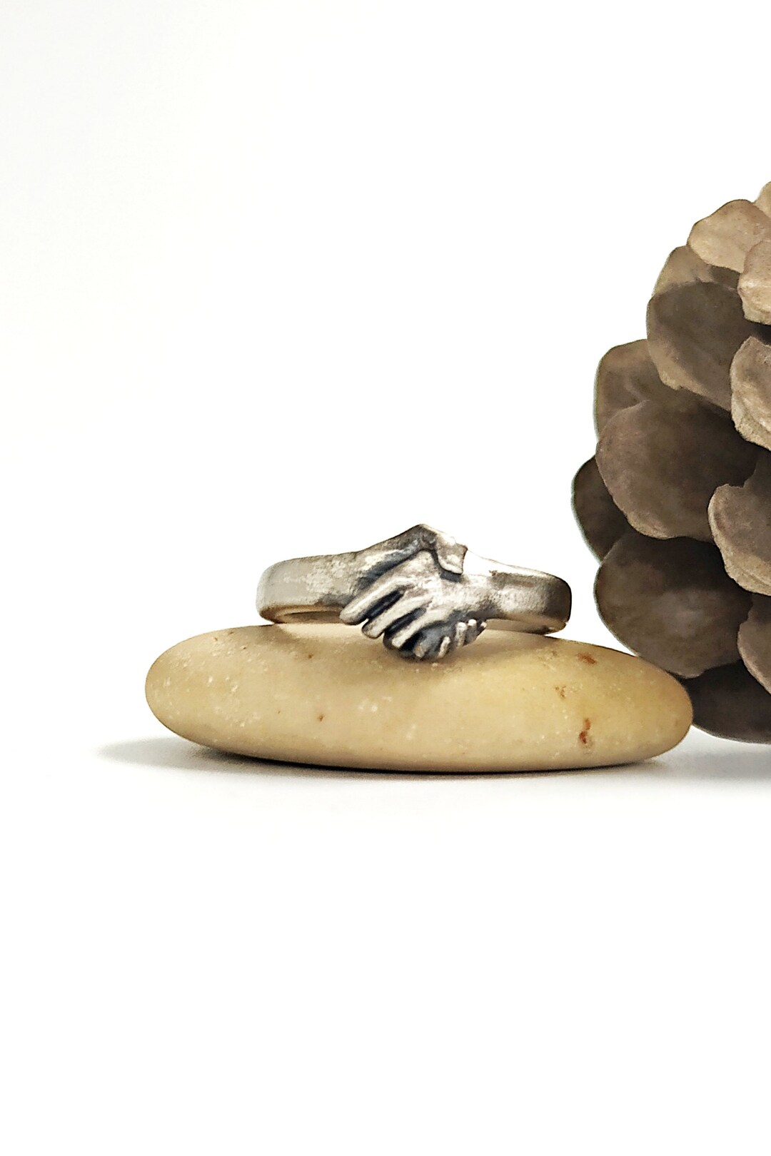 Fists Ring, Never Give Up, Sterling 925 Ring, Fist Bump Ring ...