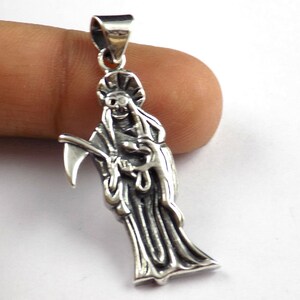 1 Pc Ghost With Axe Look Design 925 Sterling Silver Black | Etsy