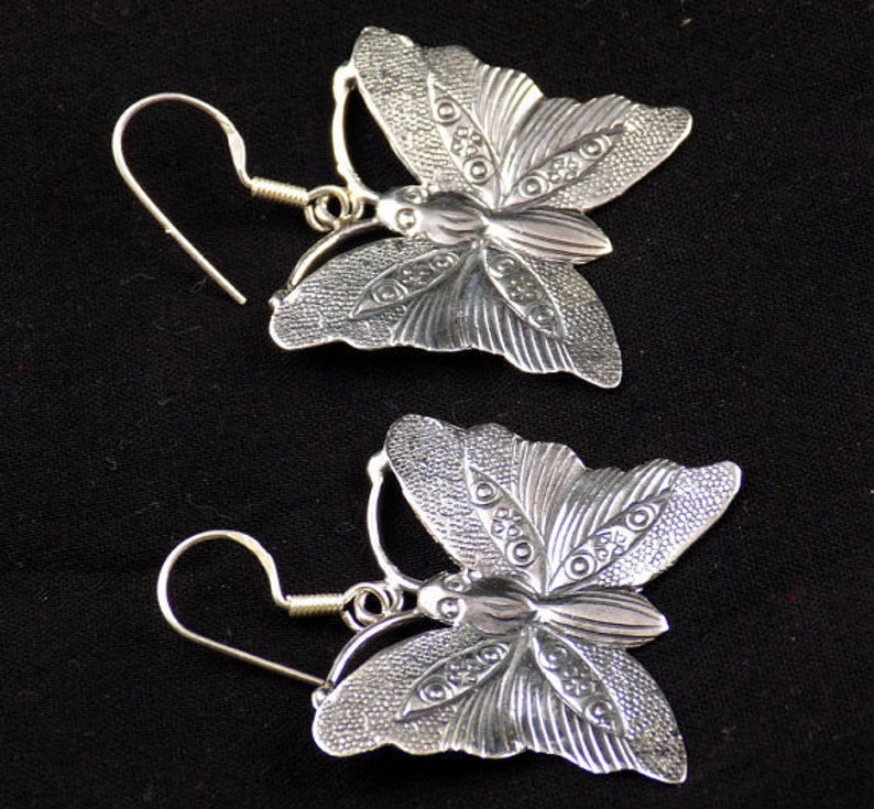 1 Pair Pretty 925 Sterling Butterfly Design 925 Sterling Solid - Etsy