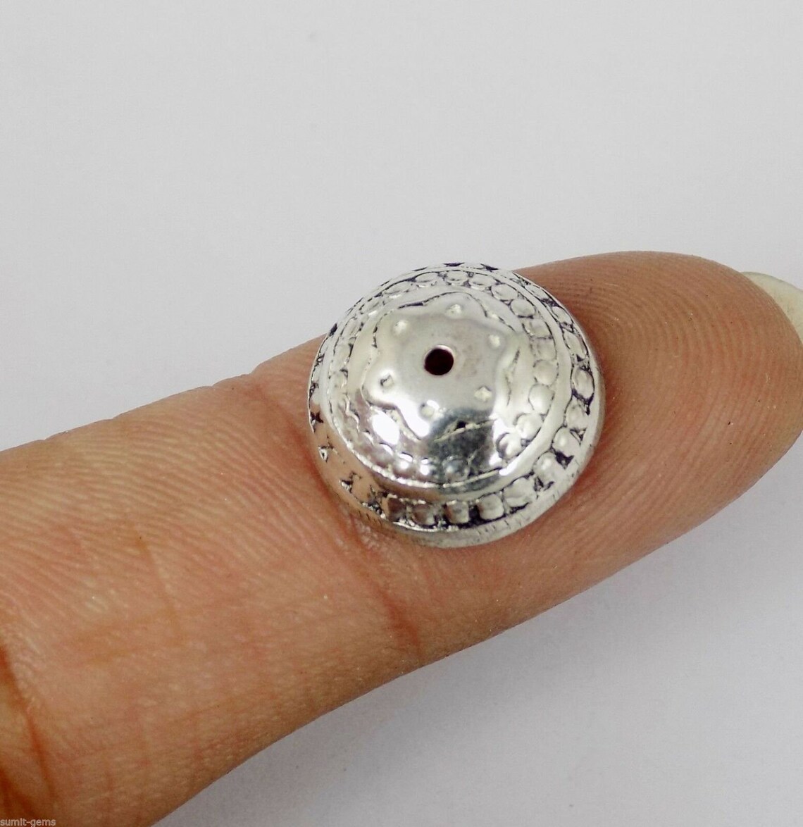 100 Pieces Base Metal Silver Plated 13mm Rondelle Shape Beads - Etsy