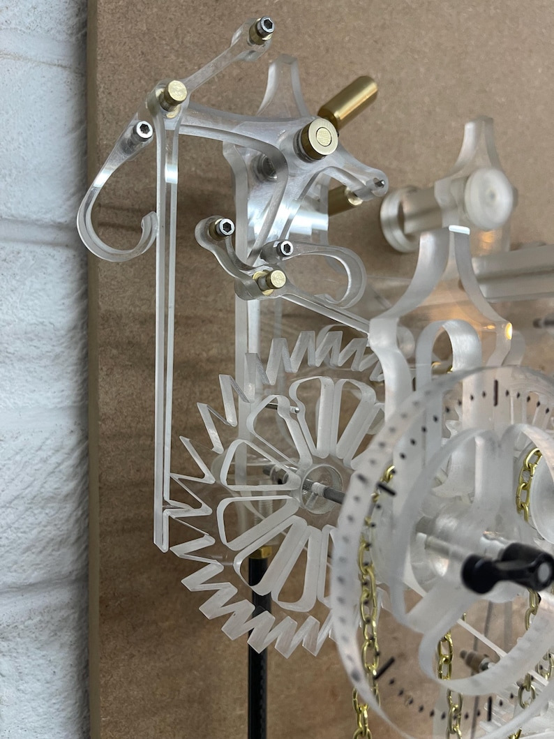 Skeleton Clock With Grasshopper Escapement Design Drawings for CNC ...