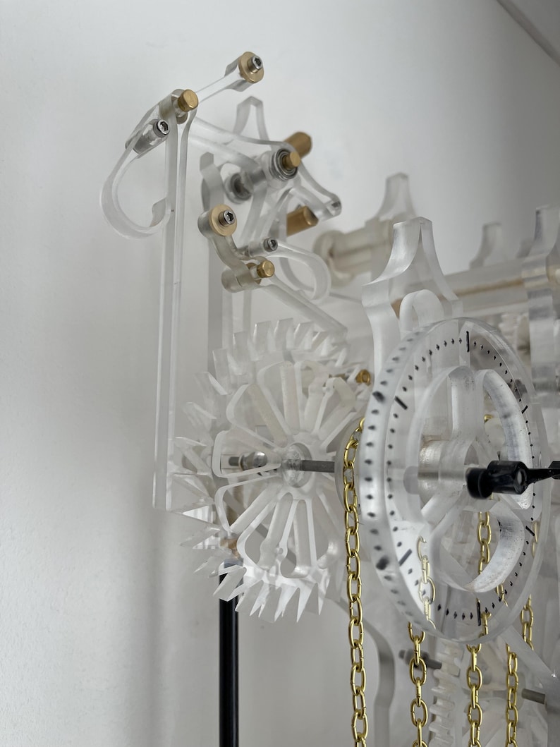 Skeleton Clock With Grasshopper Escapement Design Drawings for CNC ...