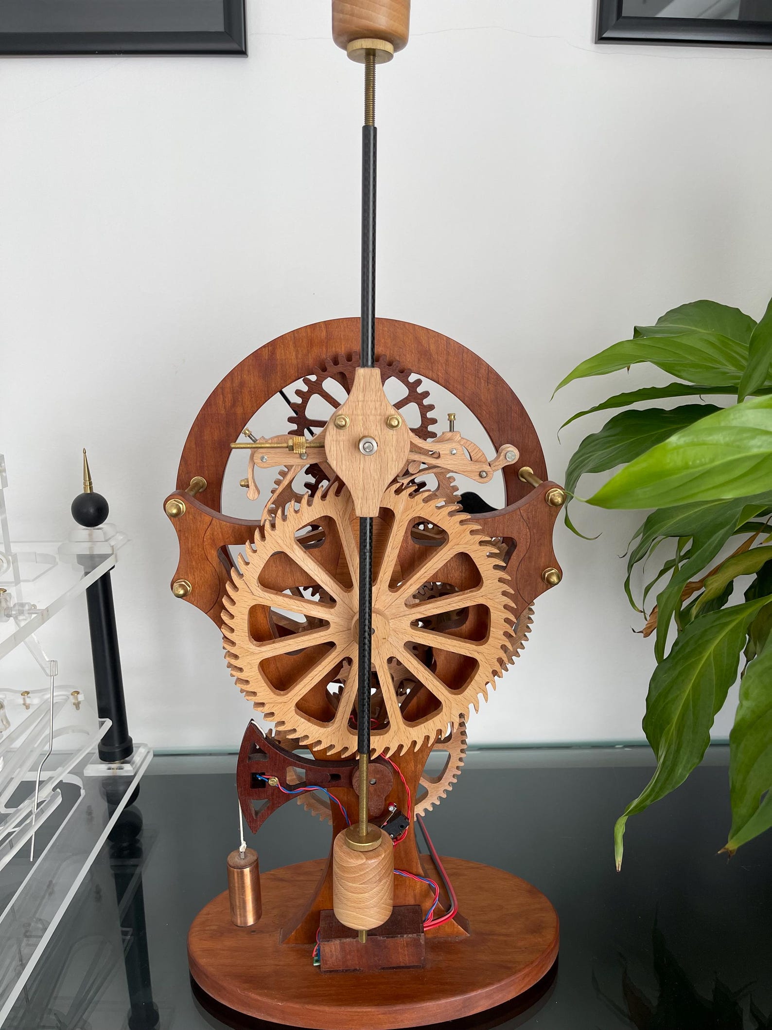 Wooden Skeleton Table Clock DXF Files for CNC Router - Etsy