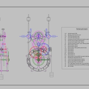 Skeleton Clock With Grasshopper Escapement, DXF Files for CNC Router - Etsy
