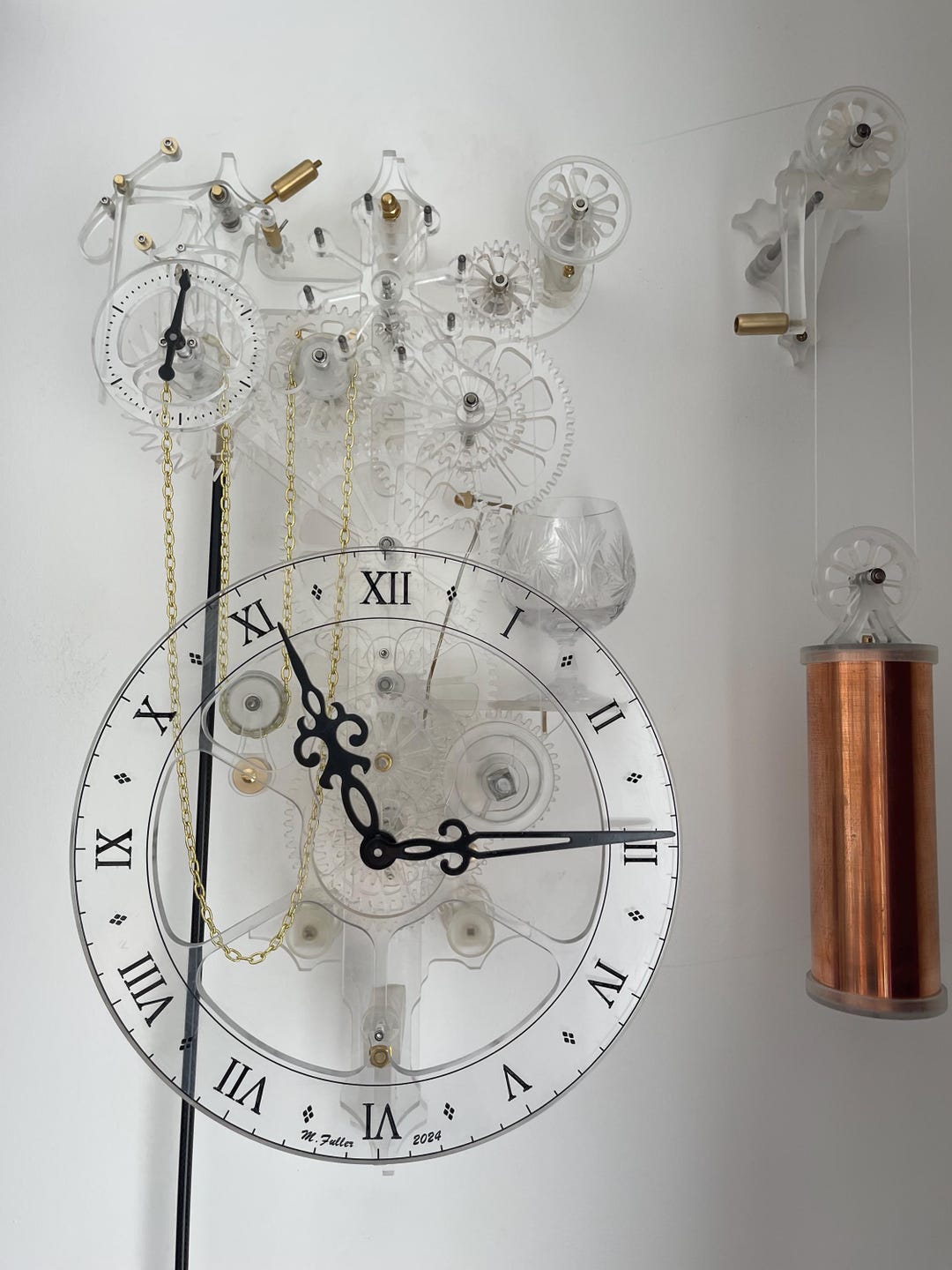 Skeleton Clock With Grasshopper Escapement Design Drawings for CNC ...