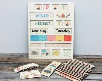 Homeschool Wall Calendar - Etsy