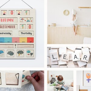 Wooden Weather Activity Calendar Homeschool Wall Calendar - Etsy