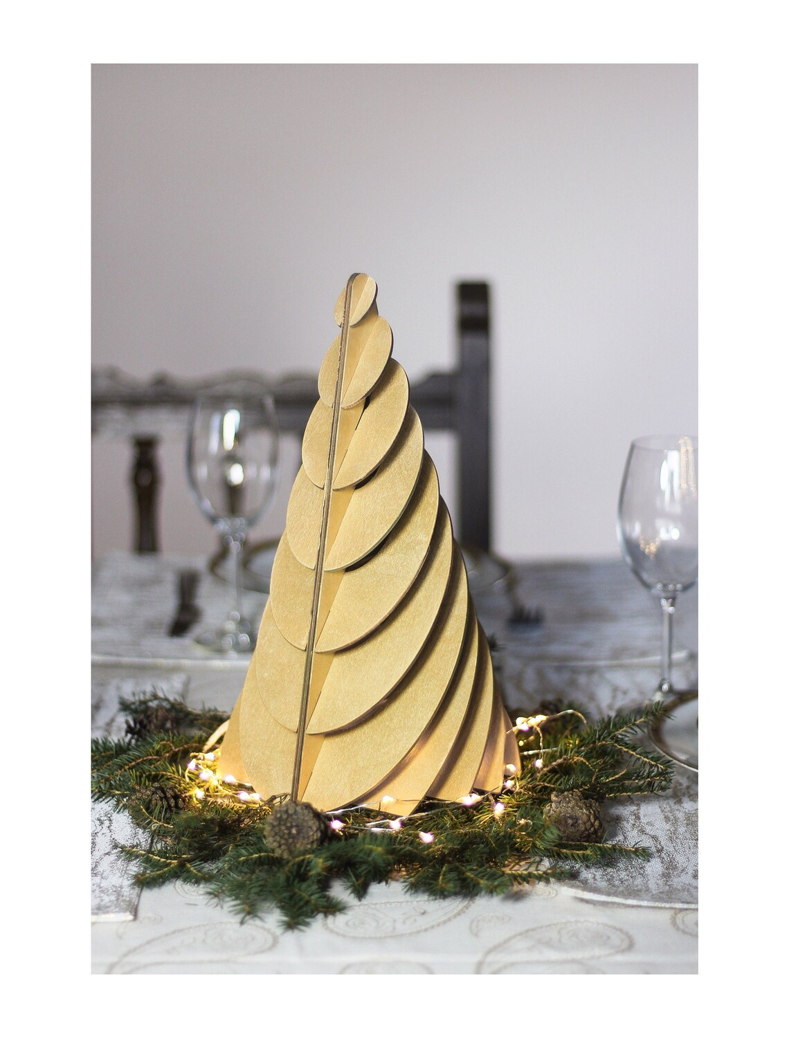 Wooden Christmas Tree Table Top Decoration Large Size: - Etsy