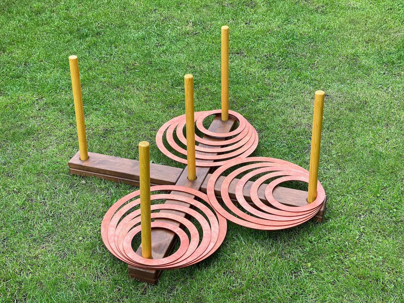 Ring Toss Outdoor Yard With 15 Plywood Rings Wooden Game - Etsy
