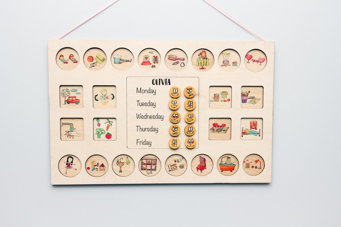 Kinder-Tagesablauf To Do Liste personalisiertes Geschenk | Etsy