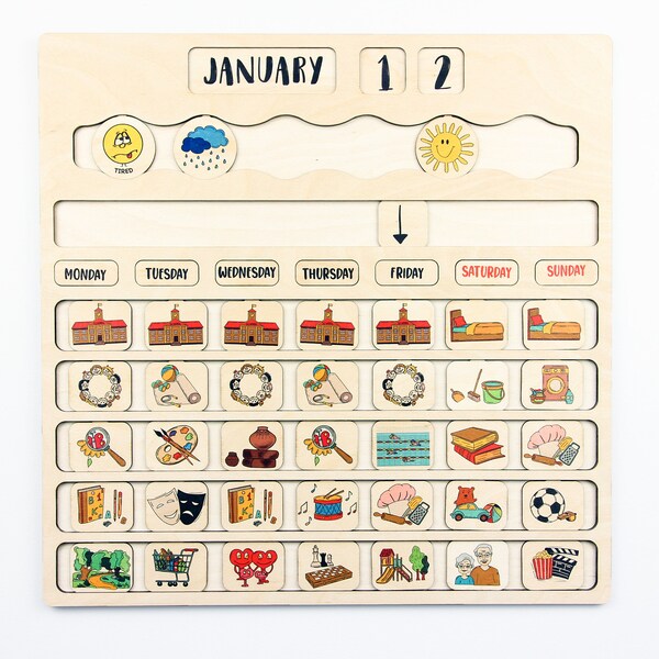 Weekly Visual Calendar - Etsy