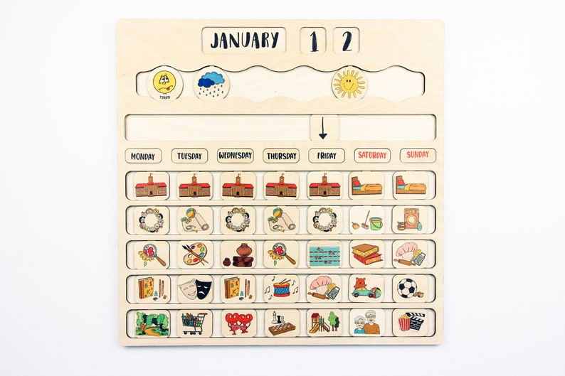 Weekly Routine Tracker Visual Schedule Routine Chart for - Etsy