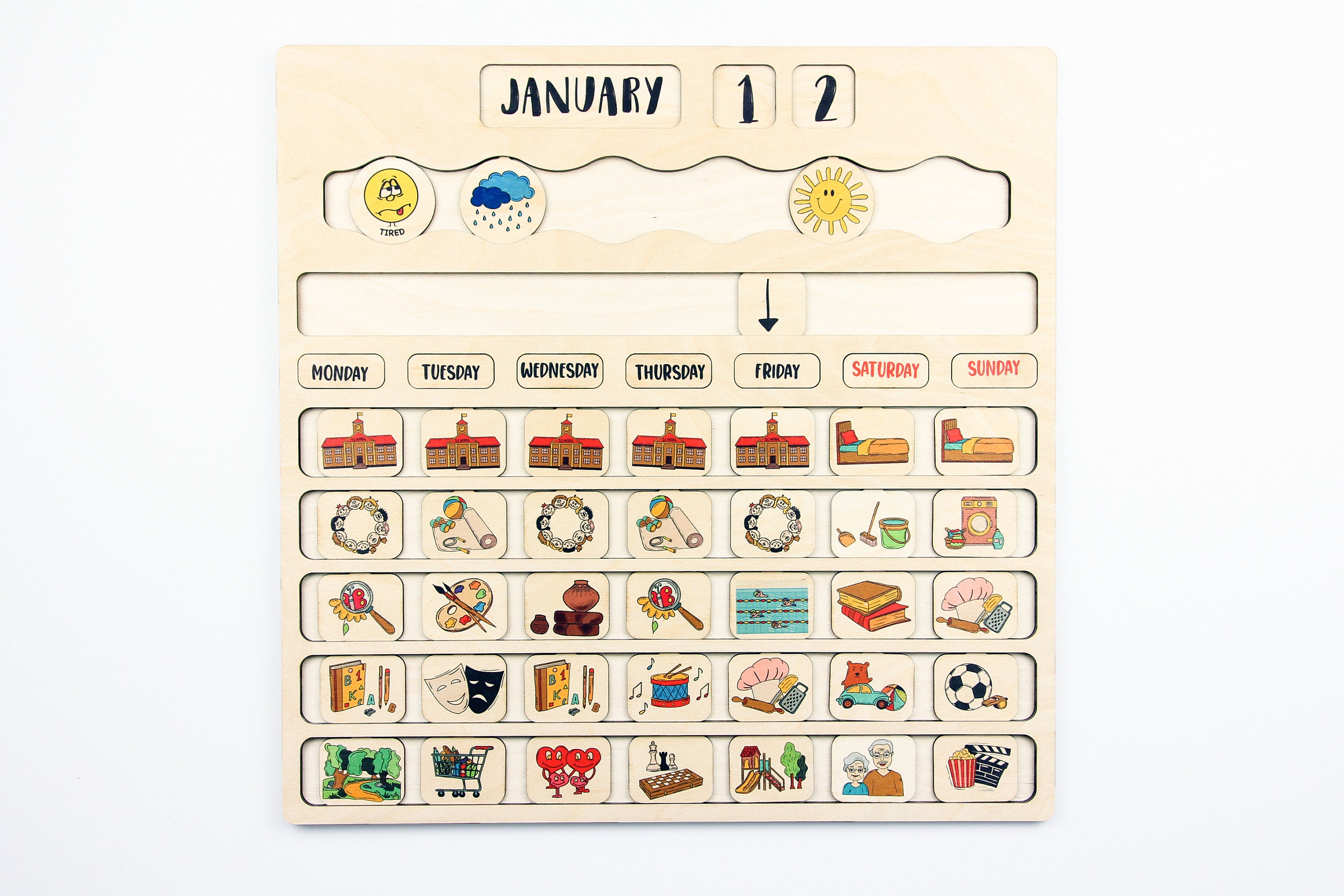 Weekly Routine Tracker Visual Schedule Routine Chart for - Etsy