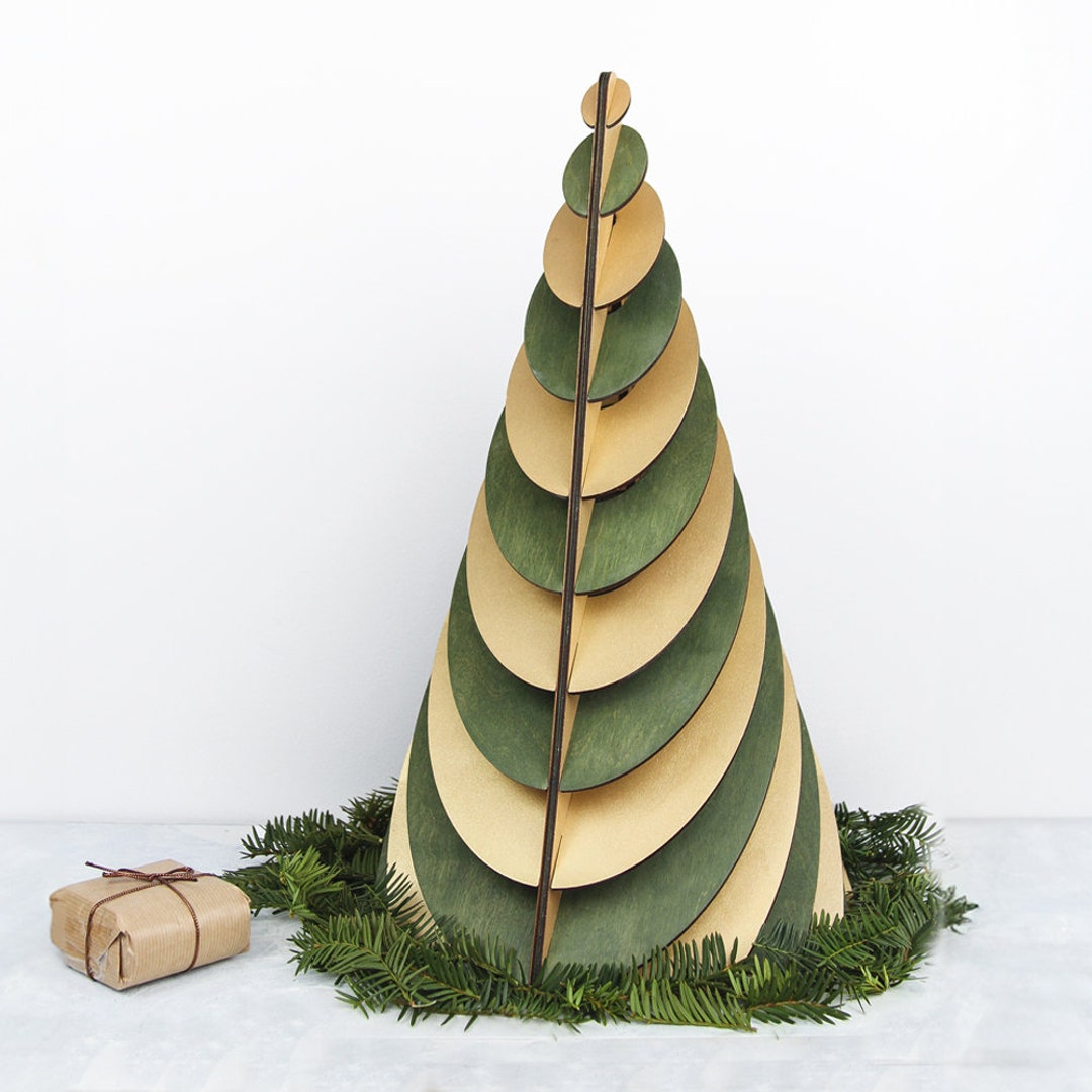 Wooden Christmas Tree Table Top Decoration Large Size: 44x26cm/17,32 ...