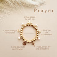 Be Blessed Bracelet Choice of Colors Cream Pink Aqua Amethyst Blessings ...