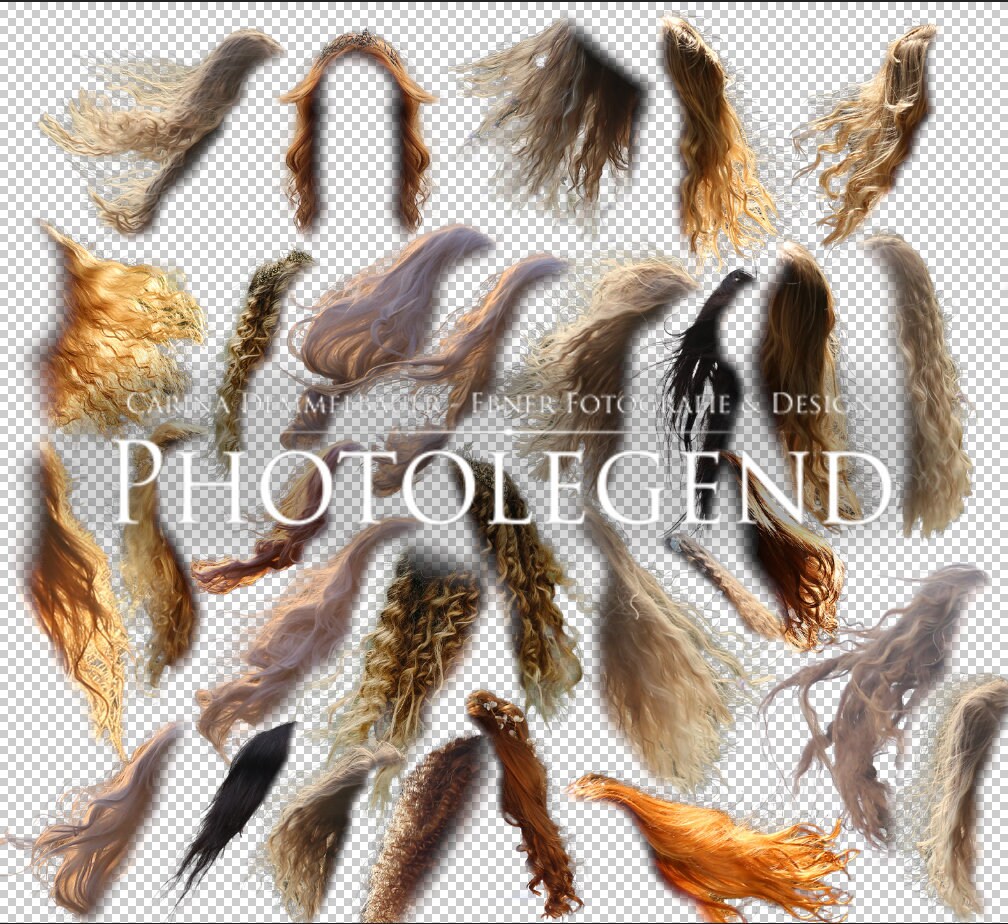 REAL Hair Overlays - Etsy