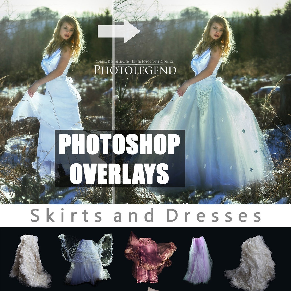 Photoshop Overlays SKIRT DRESSES | Etsy