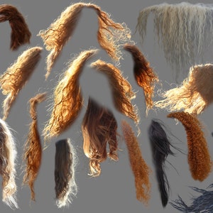 REAL HAIR OVERLAYS Vol. 2 - Etsy
