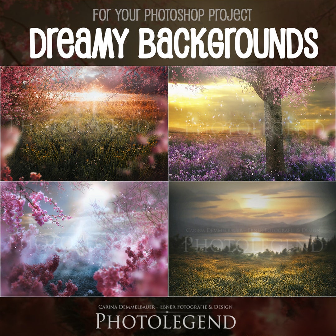 4 Dreamy Backgrounds - Etsy