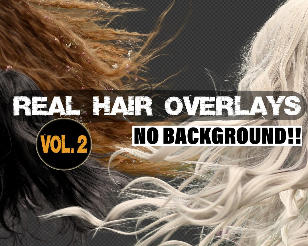 REAL HAIR OVERLAYS Vol. 2 - Etsy