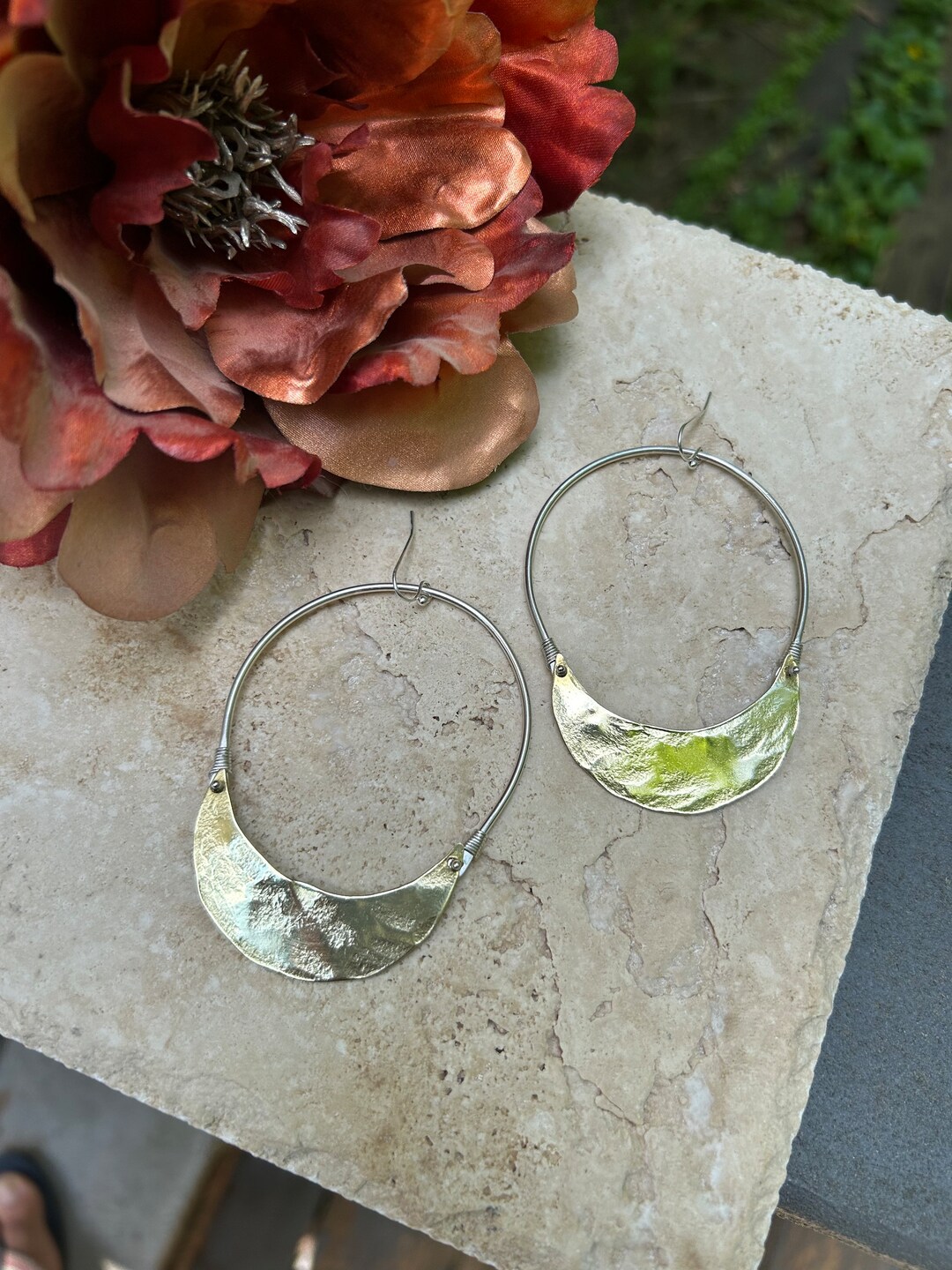 Large Cresent With Sterling Silver - Etsy