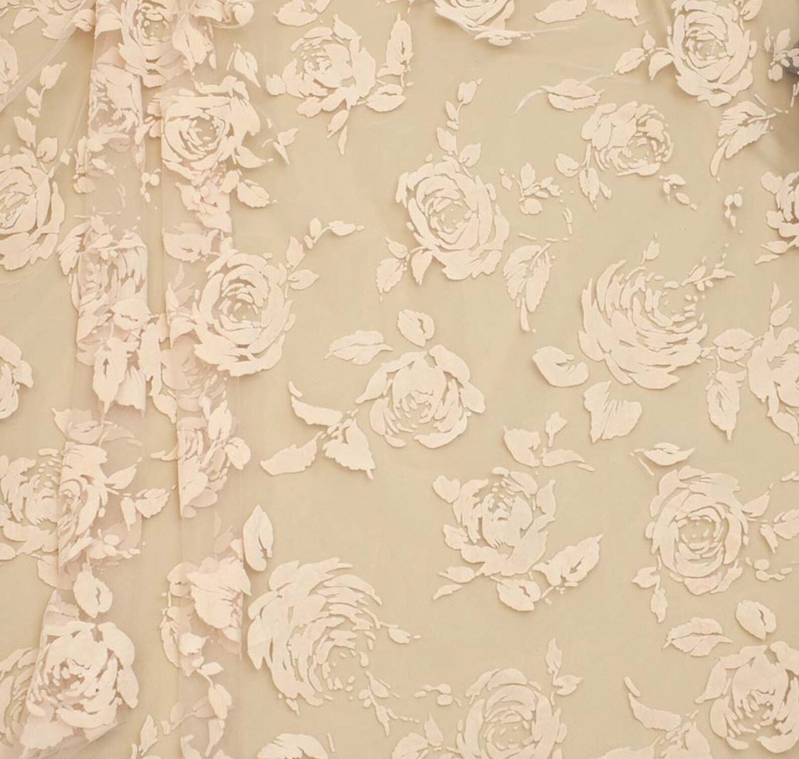 Blush Tulle With Roses Tulle With Velvet Roses Wedding - Etsy