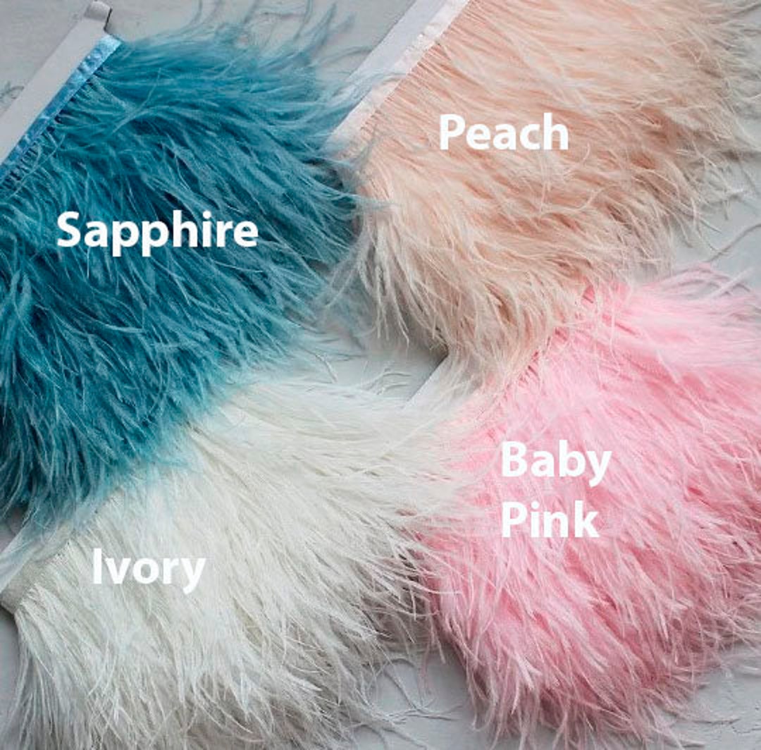 Feathers TRIM Ostrich Feathers Feather Trim Craft Feathers Color ...