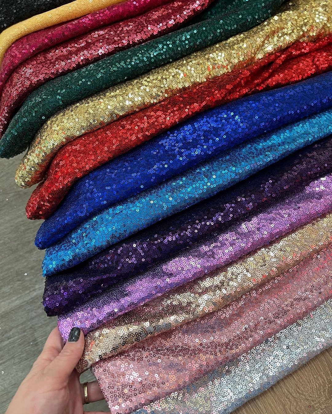 Sequin Fabric Glitters Sequins Fabric Full Sequin on Mesh - Etsy