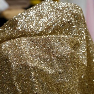 Gold Glitter Fabric Milada Gold Glued Glitter Black Glitter Fabric ...