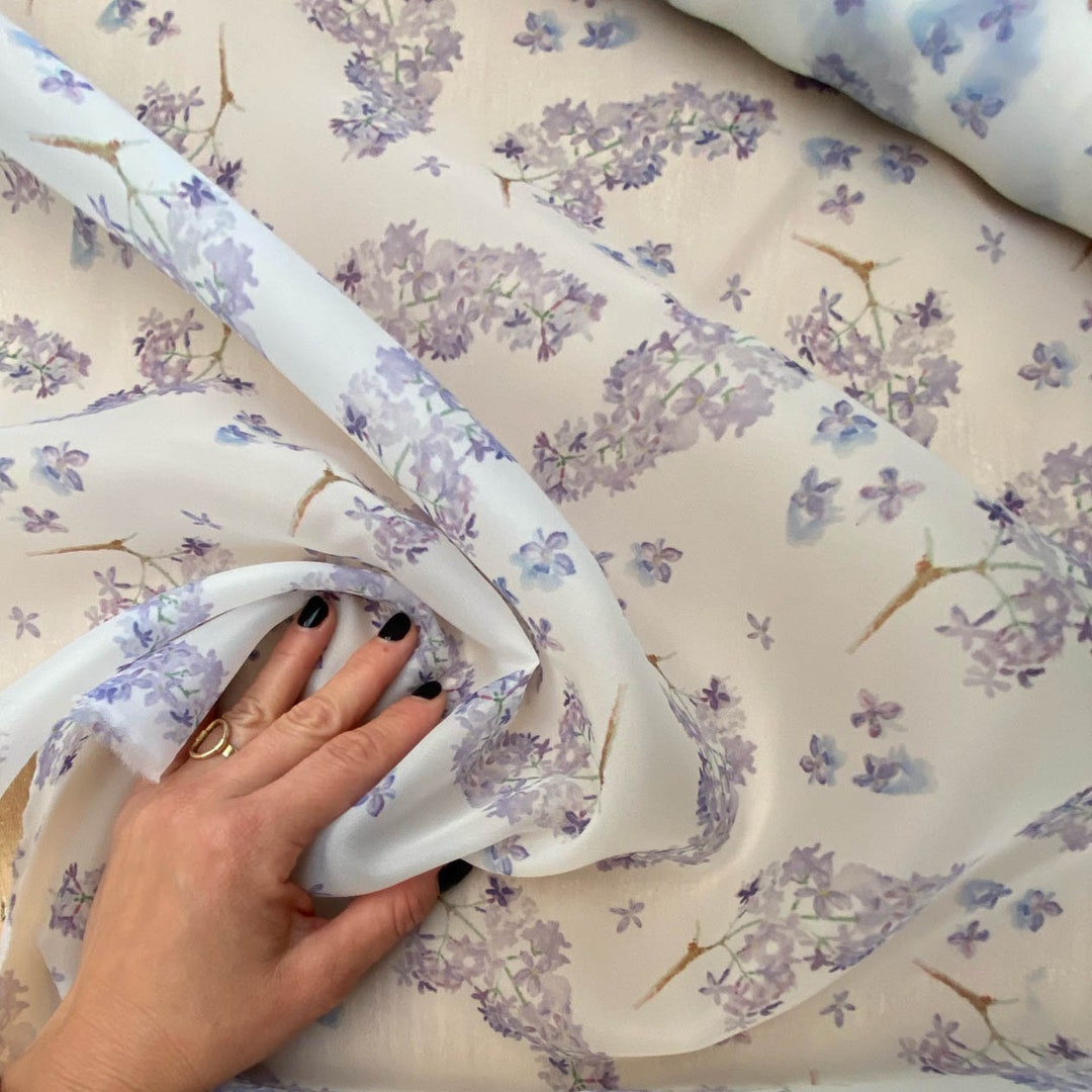 Organza Floral Pattern Fabric Organza With Flowers Fabric Flowers ...