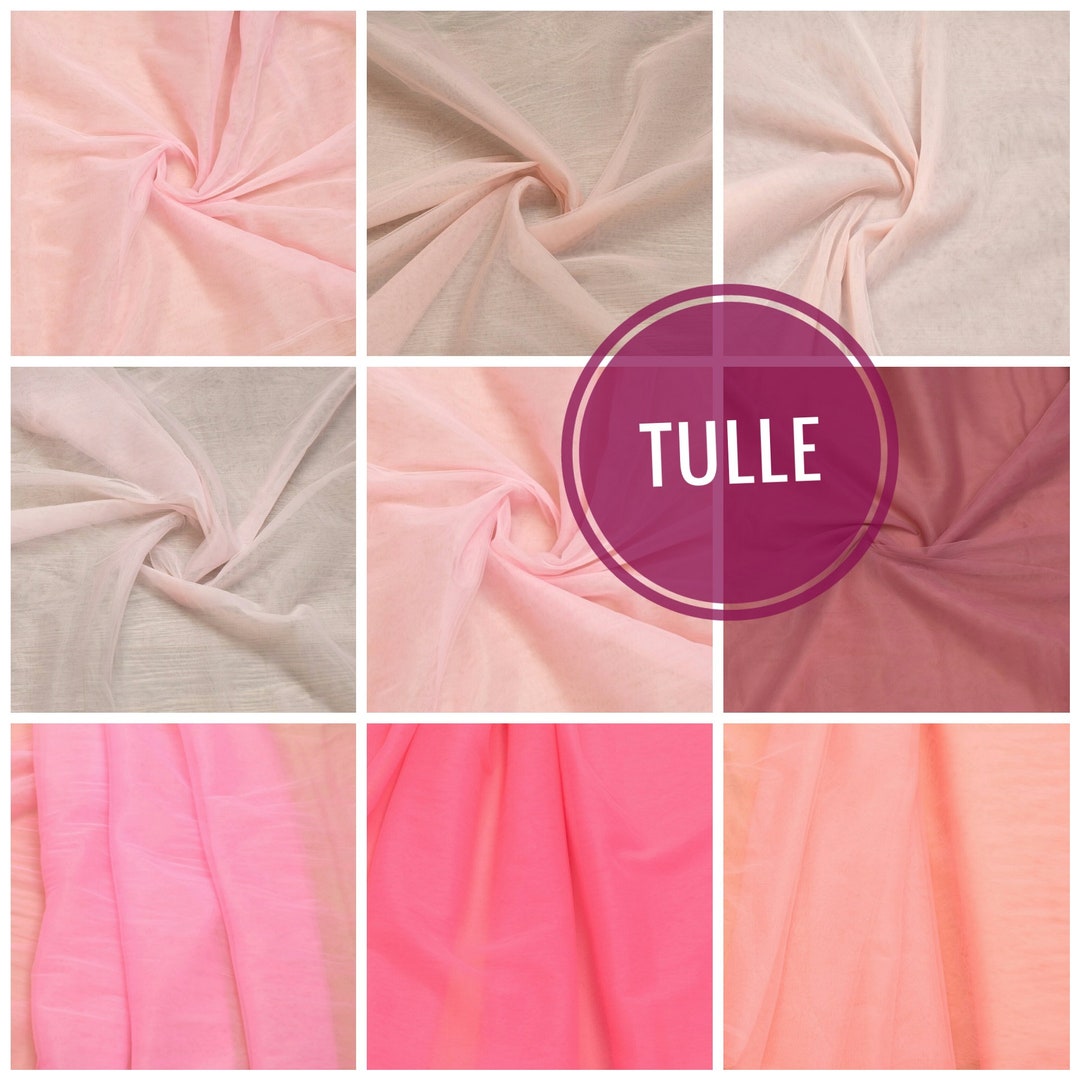 Pink Blush Tulle Fabric Wedding Tulle Wholesale Tulle by the Yard Tulle ...