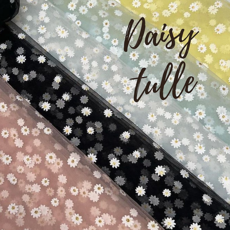 Tiny Daisy Fabric - Etsy